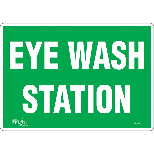 "Eye Wash Station" Sign – INFINITE SUPPLY & SERVICES INC